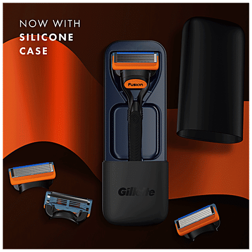 Buy Gillette Fusion5 Premium Gift Set - With 1 Manual Handle, 4 ...