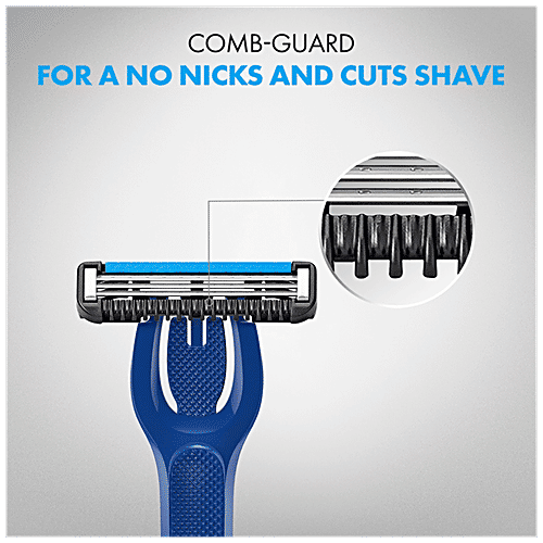Buy Gillette Guard 3 - Single Razor With 2 Cartridges, Comfortable Grip ...