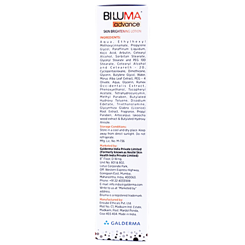 Buy Biluma Advance Skin Brightening Lotion - With Natural Ingredients ...