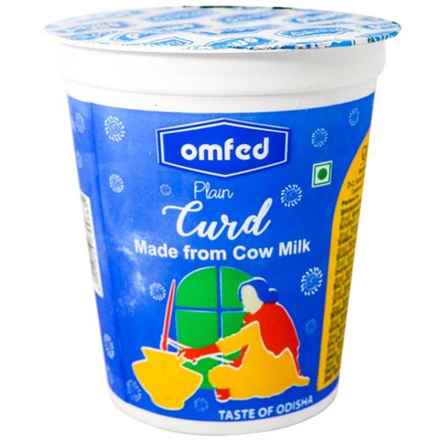 Buy OMFED Plain Curd - Made From Cow Milk Online at Best Price of Rs ...