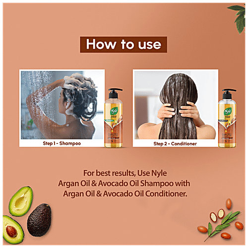 Buy Nyle Natural & Pure Conditioner - With Argan Oil & Avocado Oil, For ...