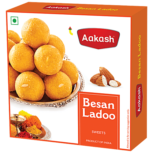 Buy Aakash Besan Ladoo - Traditional Indian Sweet Online at Best Price ...