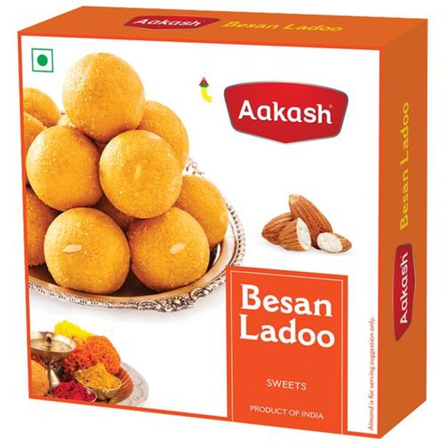 Buy Aakash Besan Ladoo - Traditional Indian Sweet Online at Best Price ...