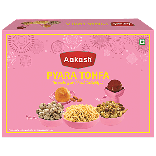 Buy Aakash Pyara Tohfa Gift Pack - Traditional Indian Sweet & Savoury ...