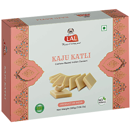 Buy Lal Kaju Katli - Cashew Based Indian Dessert, No Preservatives ...