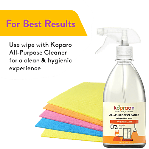 Buy Koparo Clean Natural Cellulose Based Sponge Wipe - 100% ...