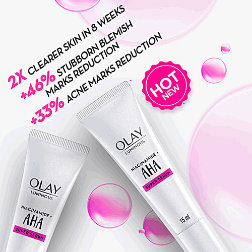 Buy Olay Luminous Niacinamide + AHA Super Serum - Acne Mark & Spot ...