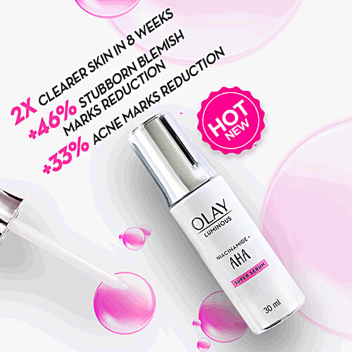 Buy Olay Luminous Niacinamide + AHA Super Serum - Acne Mark & Spot ...