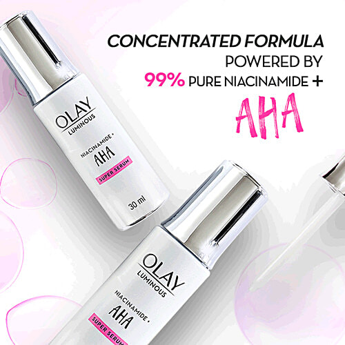 Buy Olay Luminous Niacinamide + AHA Super Serum - Acne Mark & Spot ...
