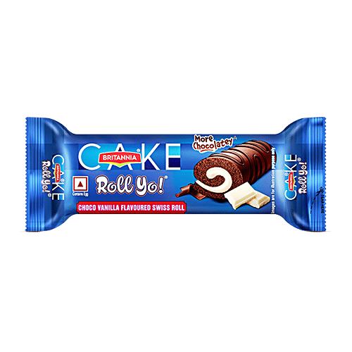 Buy Britannia Cake Roll Yo! Choco Vanilla Swiss Roll - More Chocolatey ...