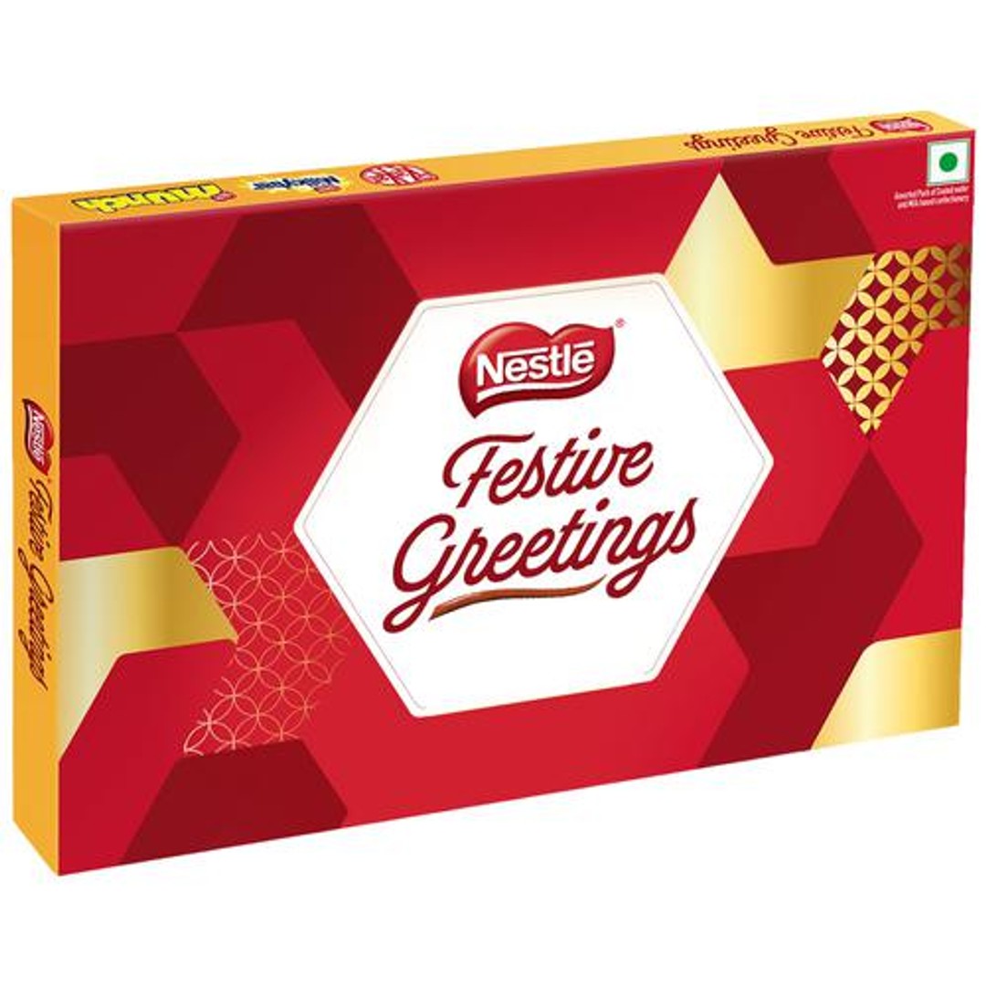 Buy Nestle Festive Greetings Chocolate Gift Pack - KitKat, Milkybar ...