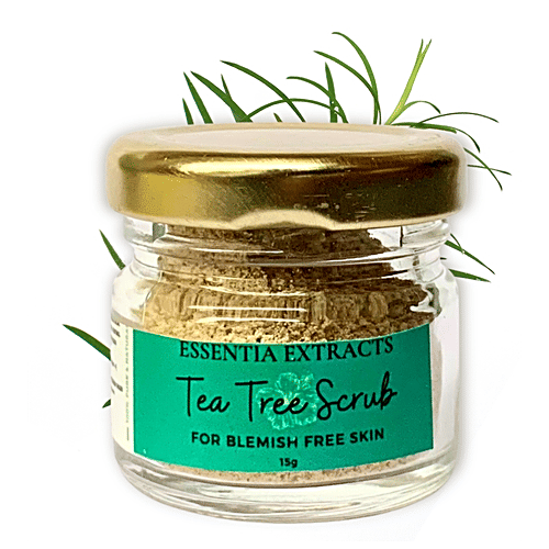 Buy ESSENTIA EXTRACTS Tea Tree Face & Body Exfoliating Scrub - Bright ...