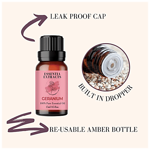 Buy ESSENTIA EXTRACTS Geranium Essential Oil - Aromatherapy & Soothing ...