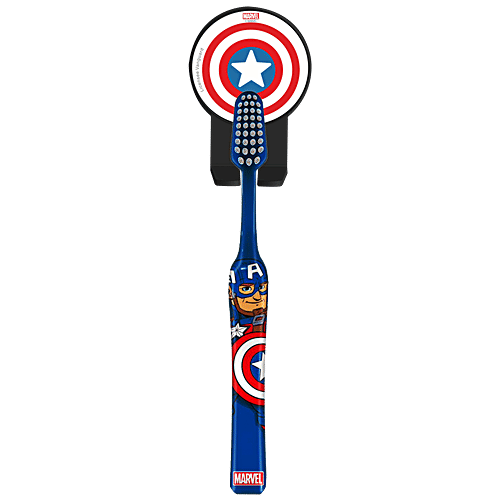 Buy DUVON Marvel Kids Toothbrush - Captain America, Extra Soft Bristles ...