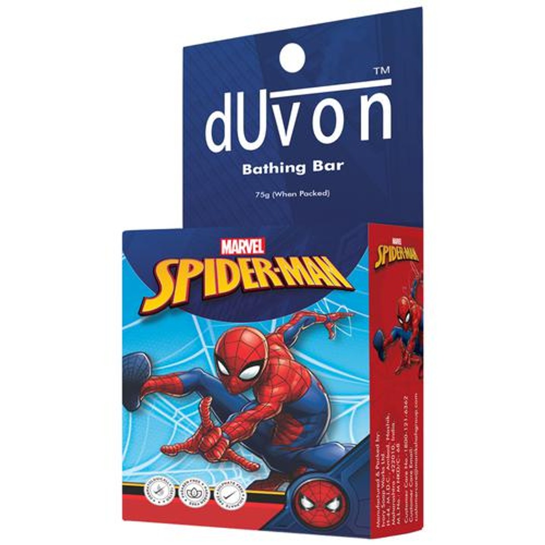 Buy DUVON Marvel Spiderman Bathing Bar - For Boy Kids, Paraben/Sulphate ...