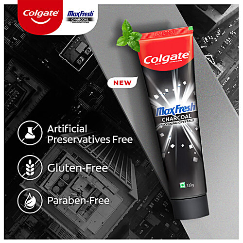Buy Colgate MaxFresh Charcoal Toothpaste - With Cooling Crystals ...