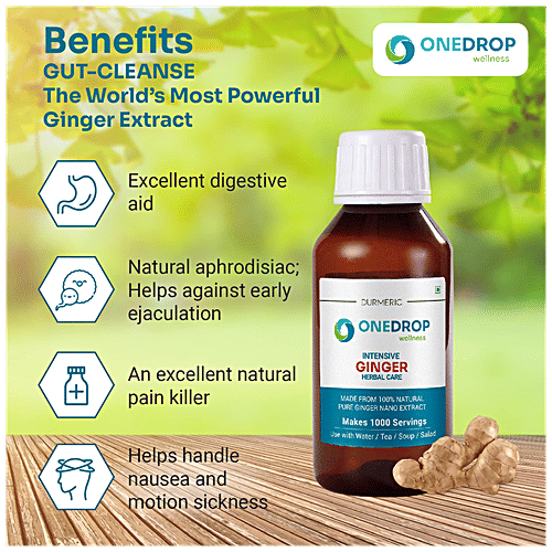 Buy DURMERIC Onedrop Intensive Ginger Herbal Drops - Aids Digestion ...