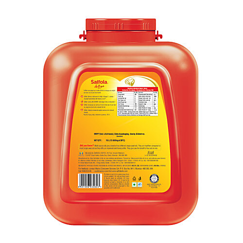 Buy Saffola Active Refined Cooking Oil - Blend Of Rice Bran & Soyabean ...