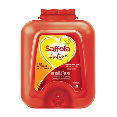 Buy Saffola Active Refined Cooking Oil - Blend Of Rice Bran & Soyabean ...