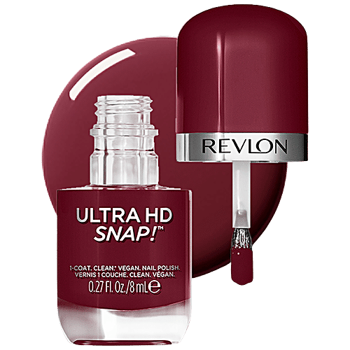 Buy Revlon Ultra HD Snap Nail Enamel - Rich Glossy Finish, 100% Vegan ...