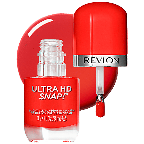 Buy Revlon Ultra HD Snap Nail Enamel - Rich Glossy Finish, 100% Vegan ...