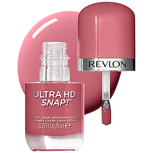 Buy Revlon Ultra HD Snap Nail Enamel - Rich Glossy Finish, 100% Vegan ...