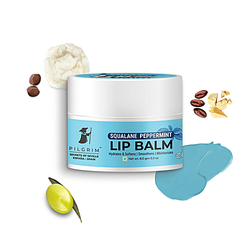 Buy PILGRIM Squalane Lip Balm - Peppermint, Provides Smooth & Soft Skin ...
