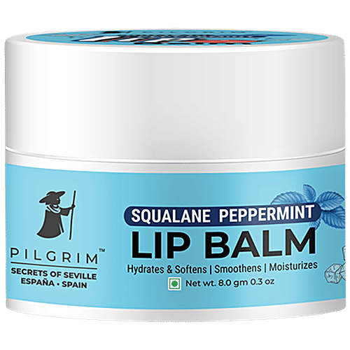 Buy Pilgrim Squalane Lip Balm - Peppermint, Provides Smooth & Soft Skin ...