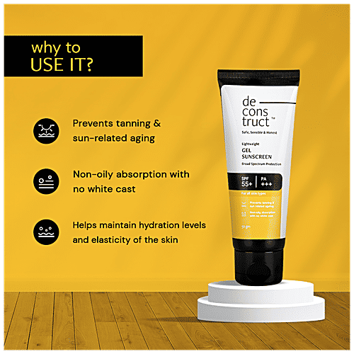 Buy Deconstruct Lightweight Gel Sunscreen - Broad-Spectrum, SPF 55+, PA ...