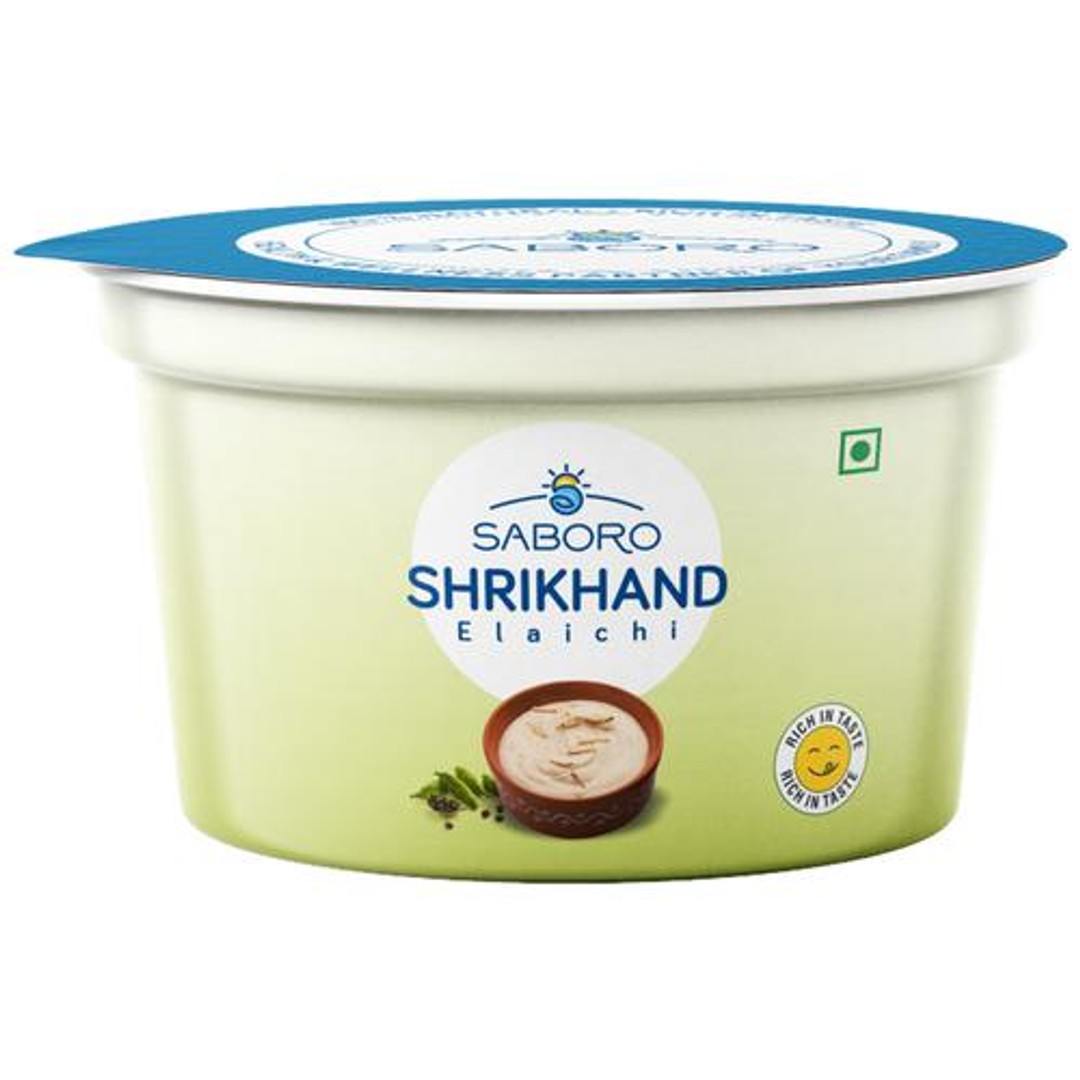Buy SABORO Shrikhand Elaichi - Indian Dessert, With Cardamom Online at ...