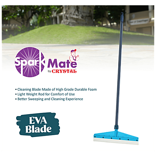 Buy Sparkmate By Crystal Master Floor Wiper, Thick Eva Blade, Steel Rod ...