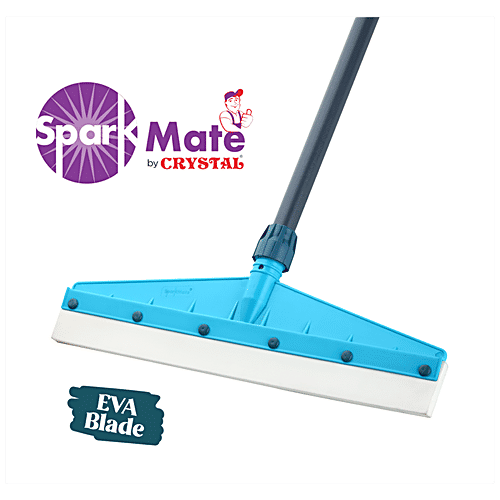 Buy Sparkmate By Crystal Master Floor Wiper, Thick Eva Blade, Steel Rod ...