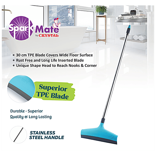 Buy Sparkmate By Crystal Wiper For Bathroom - Plastic & Rubber, With ...