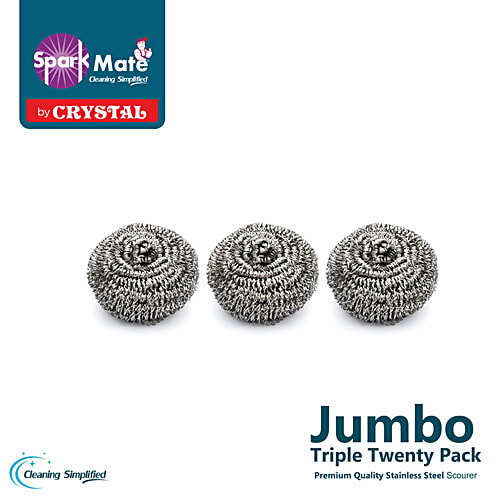 Buy Sparkmate By Crystal Stainless Steel Multipurpose Scrubber/Scourer ...
