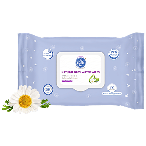 Buy The Moms Co Natural Baby Water Wipes - Aloe Vera & Calendula ...