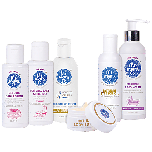 Buy The Moms Co Mom & Baby Starter Kit - Nourishing, Moisturising, For ...