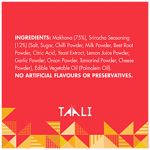 Buy TAALI Roasted Makhana - Sriracha Spice, Non-GMO, Plant-Protein ...