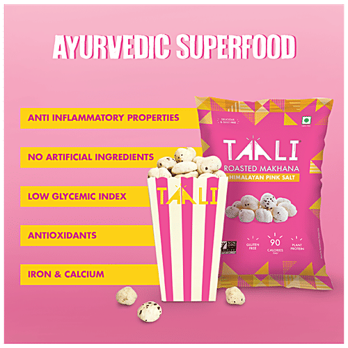 Buy TAALI Roasted Makhana - Himalayan Pink Salt, Non-GMO, Plant-Protein ...