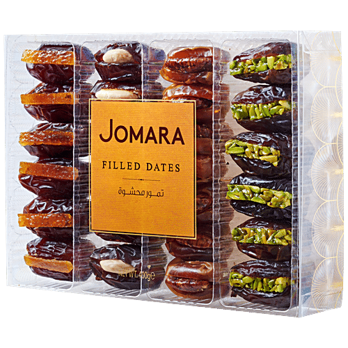Buy JOMARA Dates Filled Mix - Assorted Flavours, Delicious Treat, Rich ...