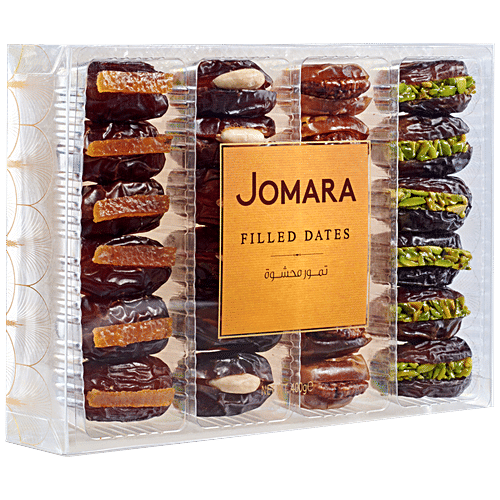 Buy JOMARA Dates Filled Mix - Assorted Flavours, Delicious Treat, Rich ...