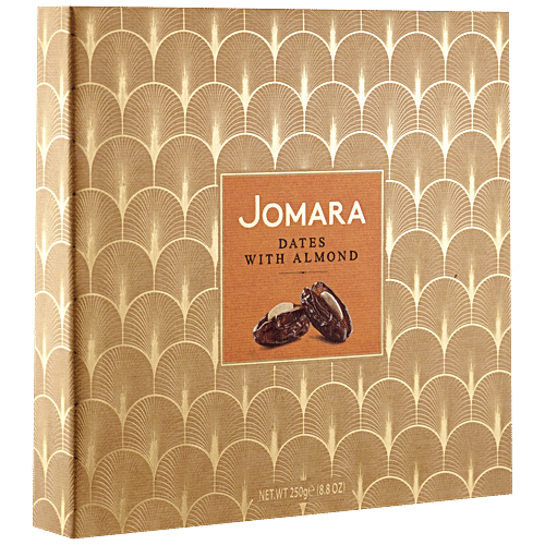 Buy JOMARA Dates With Almond - Delicious Treat, Rich In Iron Online at ...