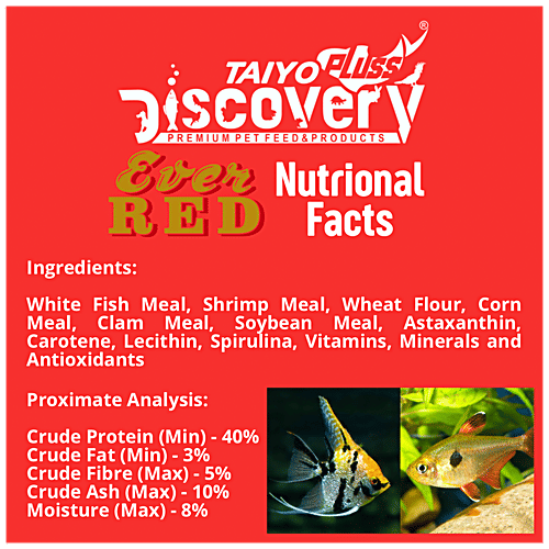 Buy Taiyo Pluss Discovery Ever Red Tropical Fish Food - Complete ...