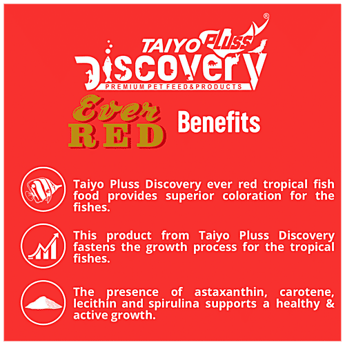 Buy Taiyo Pluss Discovery Ever Red Tropical Fish Food - Complete ...