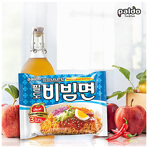 Buy Paldo Bibimmen Korean Noodles - Spicy, Sweet & Sour Online at Best Price of Rs 120 - bigbasket