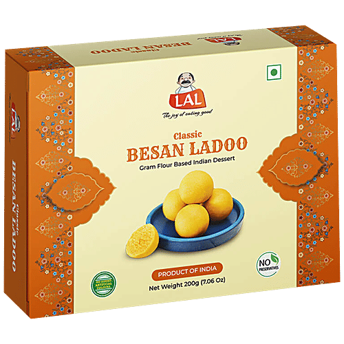 Buy Lal Classic Besan Ladoo - Indian Sweet, No Preservatives Online at ...