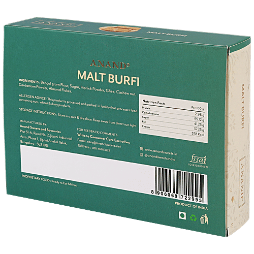 Buy Anand Sweets Malt Burfi - Sweets, Dessert, Snack Online at Best ...