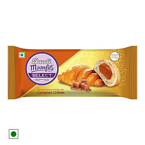 Buy Bauli Moonfils - Puff Roll With Caramel Creme Filling, Soft ...