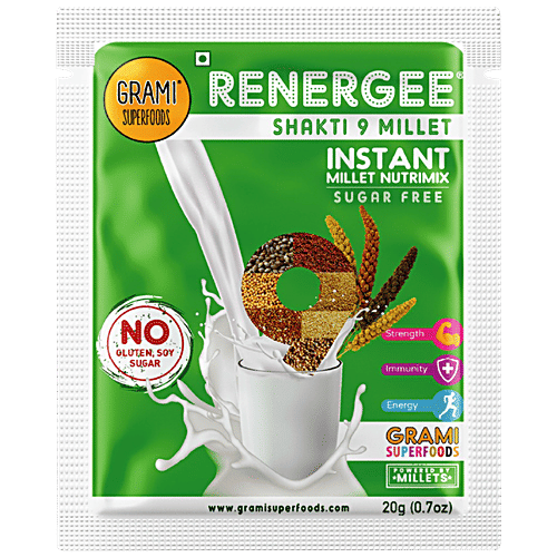 Buy GRAMI SUPERFOODS Renergee Shakti 9 Millet Instant Nutrimix - Gluten ...