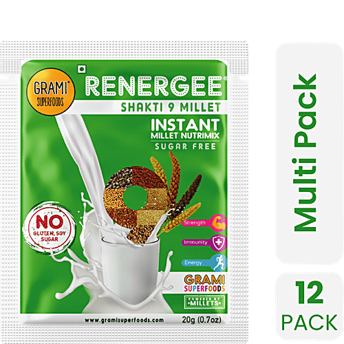 Buy GRAMI SUPERFOODS Renergee Shakti 9 Millet Instant Nutrimix - Gluten ...