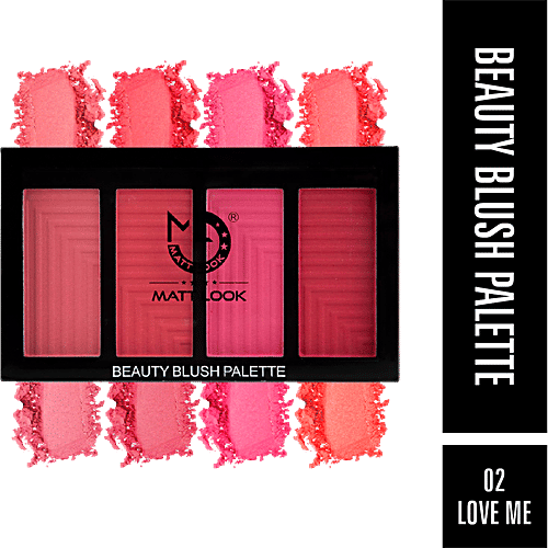 Buy Mattlook Beauty Blush Palette - Velvety Finish, Long-Lasting ...